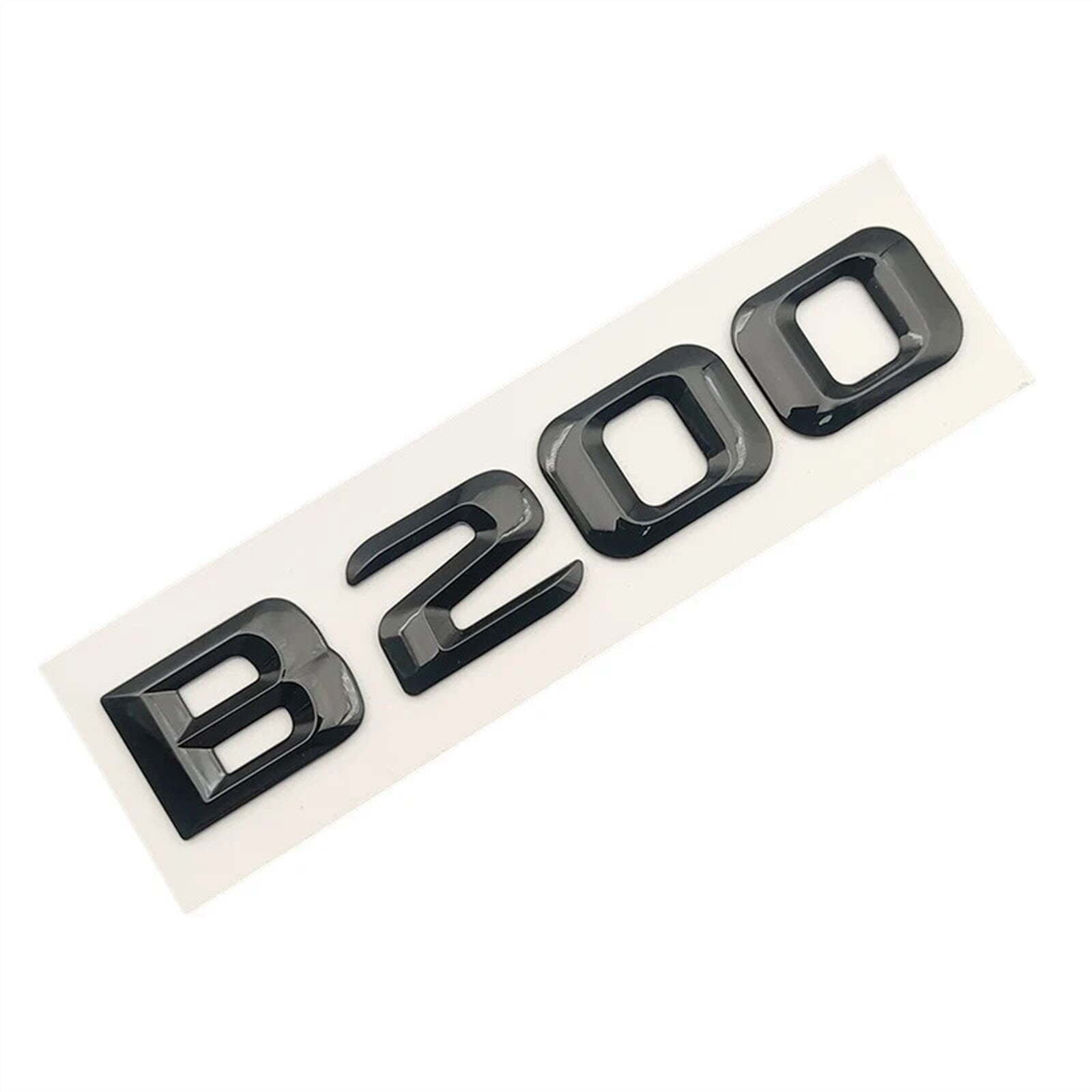 3D ABS Black Chrome Logo B200 Letters Car Trunk Badge Decal 4MATIC Emblem Compatible With ...