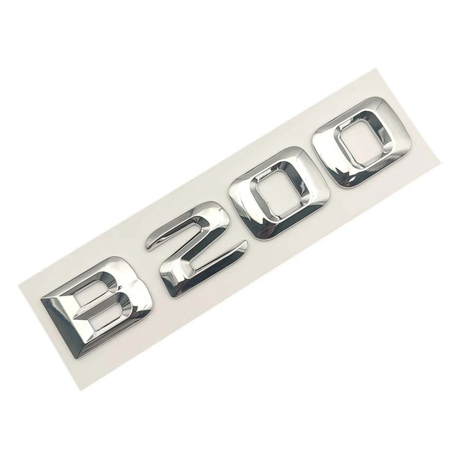 3D ABS Black Chrome Logo B200 Letters Car Trunk Badge Decal 4MATIC ...
