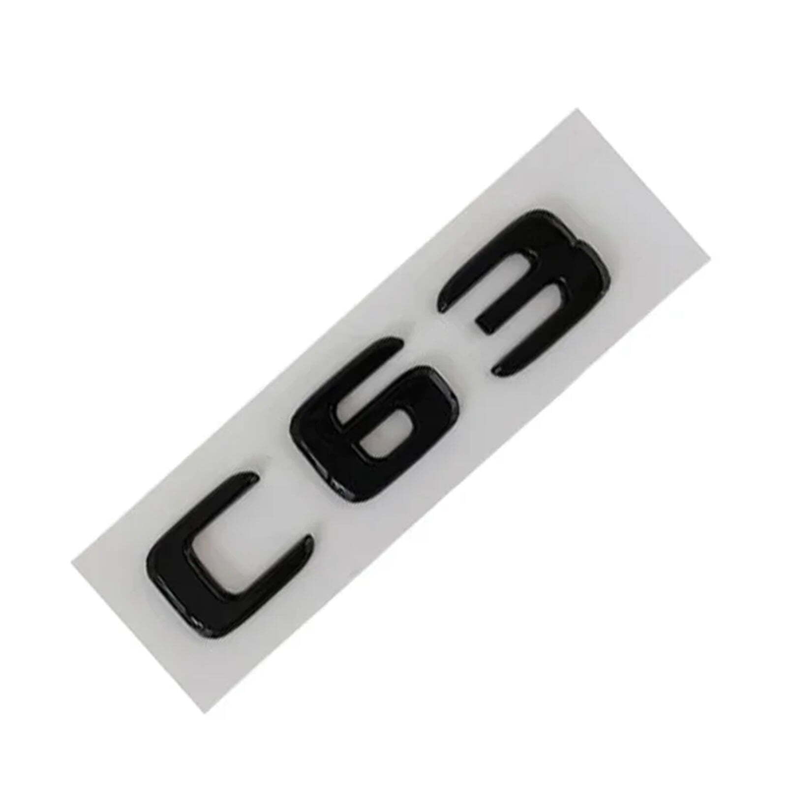 3D ABS Black Letters Car Rear Trunk Badge Sticker C63 C43 Emblem Logo ...