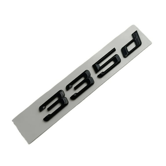 3D ABS Black Logo 318d 316d 325d 330d 320d Emblem Letters Sticker Car ...