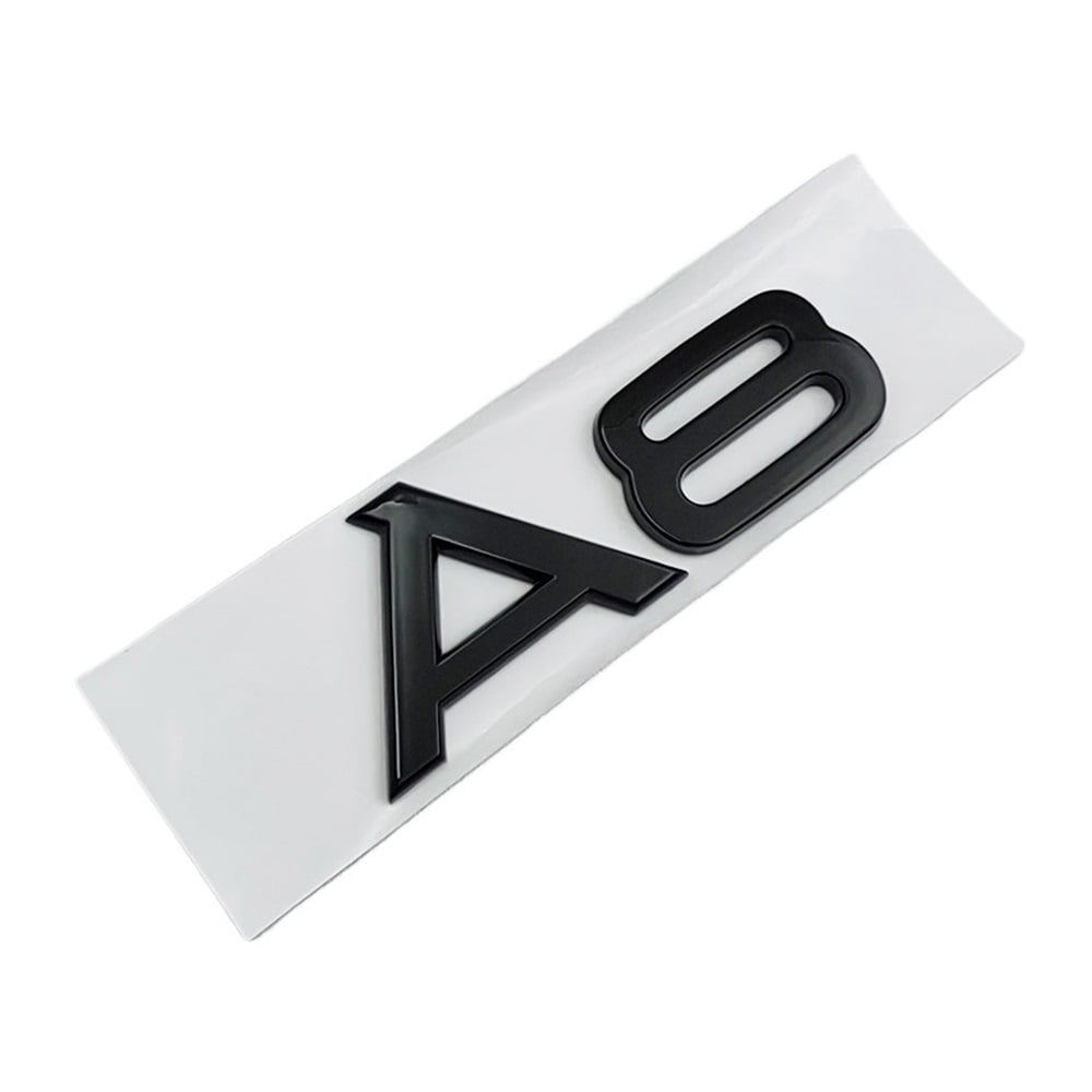 3D ABS Black S Line A1 A2 A3 A4 A5 A6 A7 A8 Logo Emblem Auto Badge ...