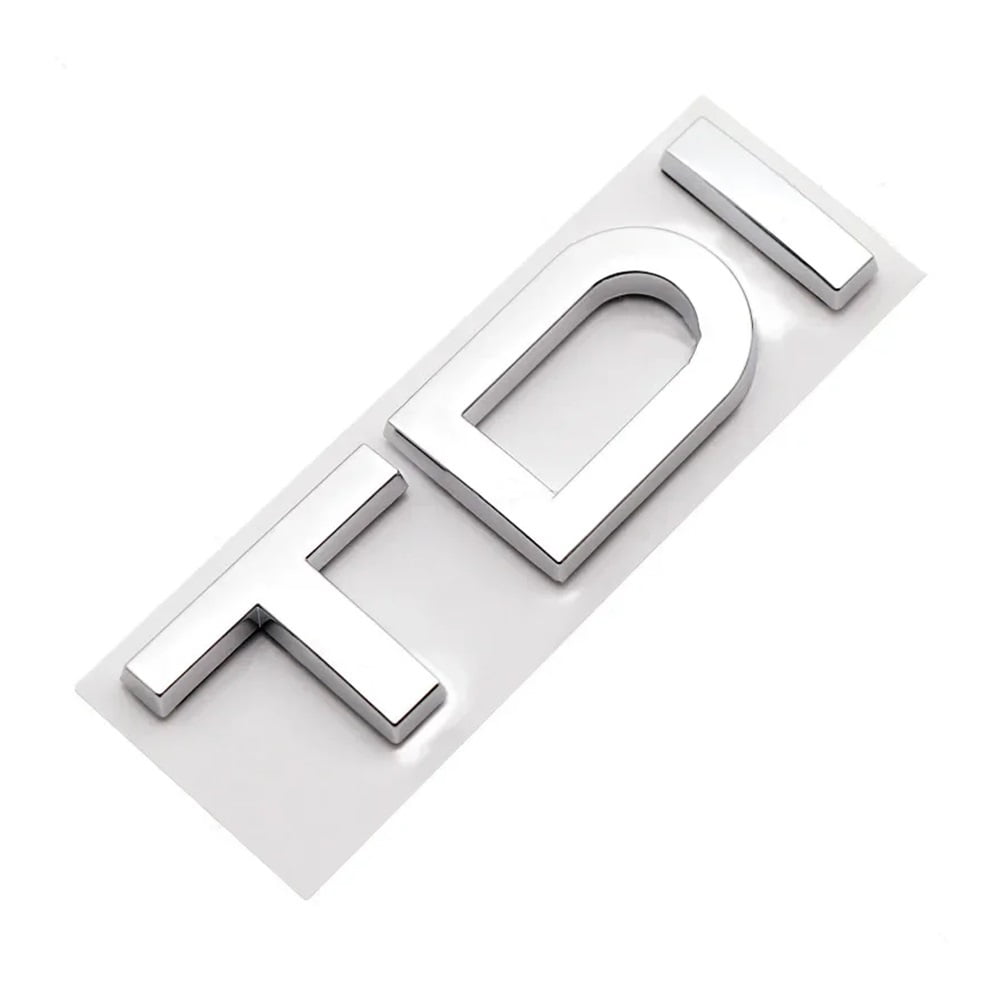 3D ABS Black TDI Logo Letters Car Trunk Emblem Badge For Audi A3 A4 A5 ...