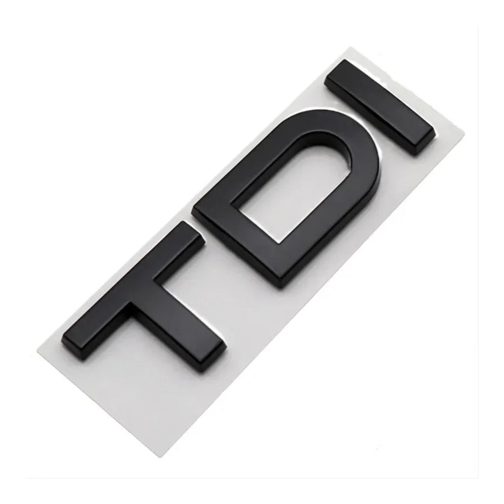 3D ABS Black TFSI Logo TDI TT Car Trunk Emblem Badge For Audi A3 A4 A5 ...