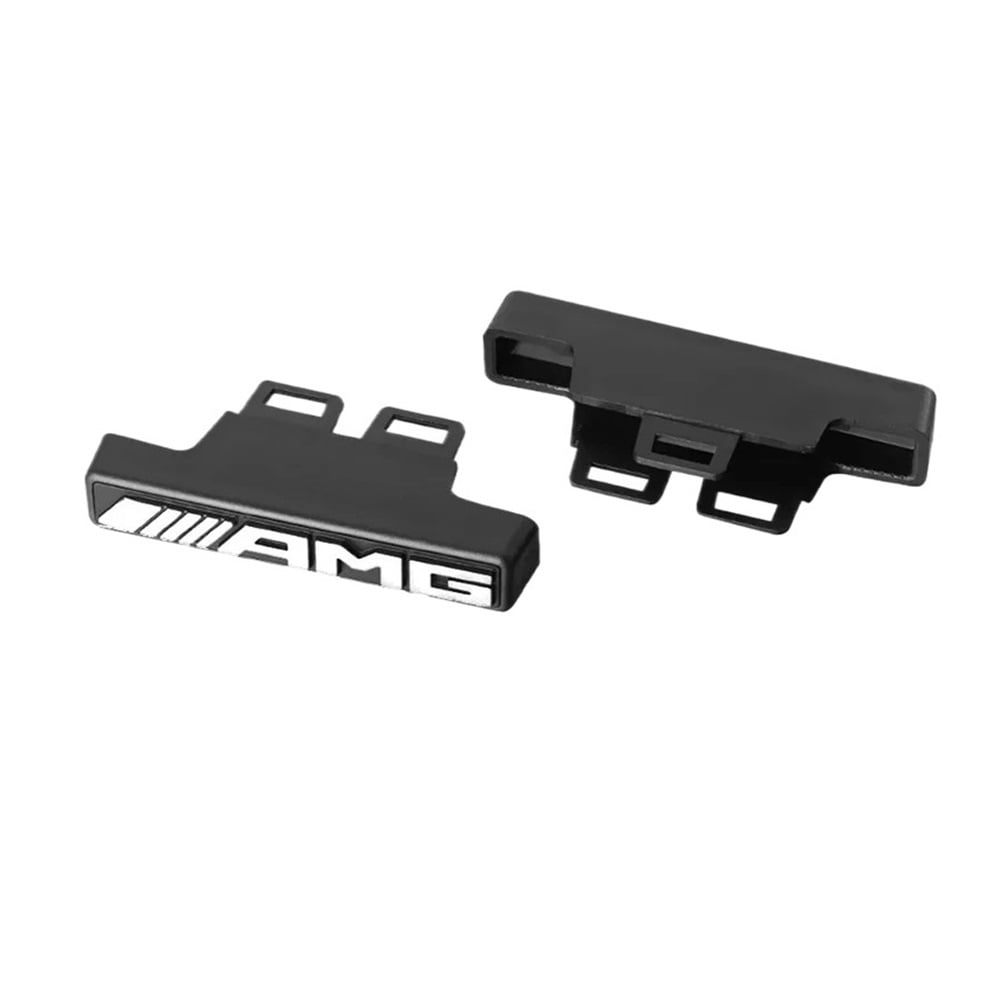 3D ABS Car AMG Sticker For Mercedes Benz AMG Badge Logo Front Grille ...