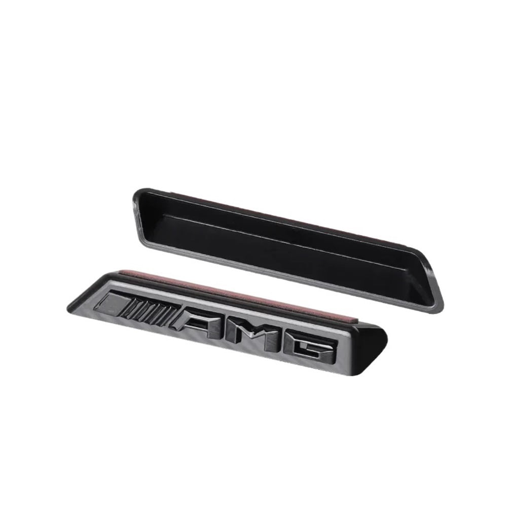 3D ABS Car AMG Sticker For Mercedes Benz AMG Badge Logo Front Grille ...