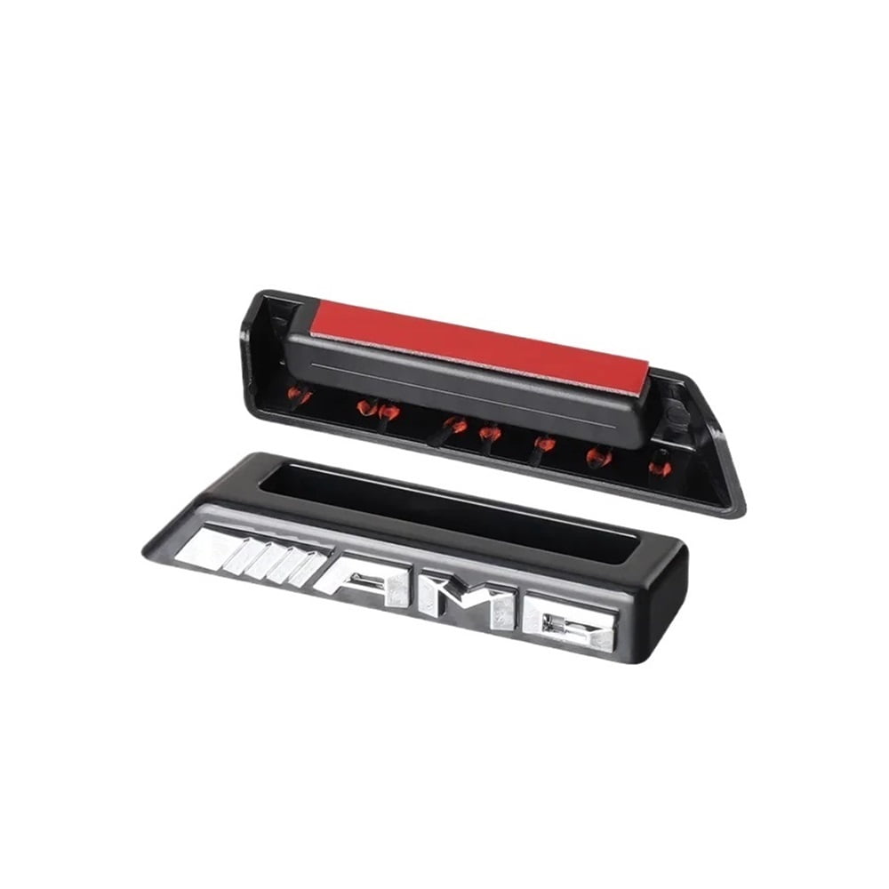 3D ABS Car AMG Sticker For Mercedes Benz AMG Badge Logo Front Grille ...