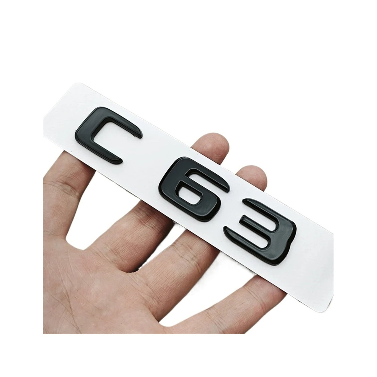 3D ABS Car Letters C43 C63 Logo Rear Trunk Badge Emblem DecalsC43 C63 ...