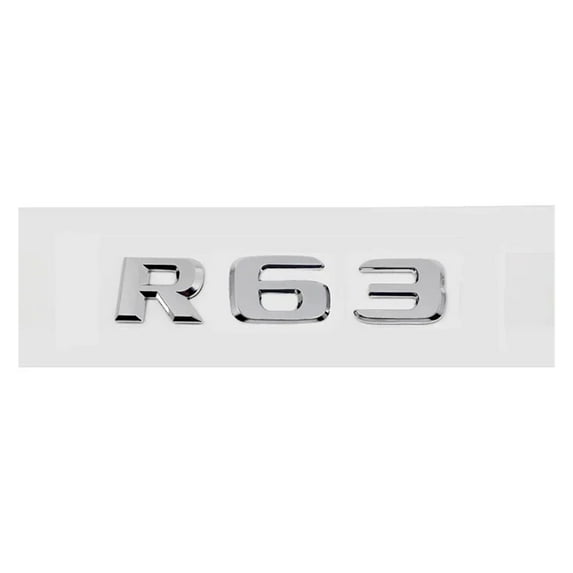 3D ABS Car Rear Sticker Alphabet Trunk Badge Decal Exterior R63 R300 ...