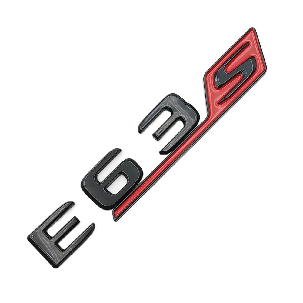 3D ABS Chrome Black E63 S Logo E63S Emblem Letters Sticker Car Trunk ...
