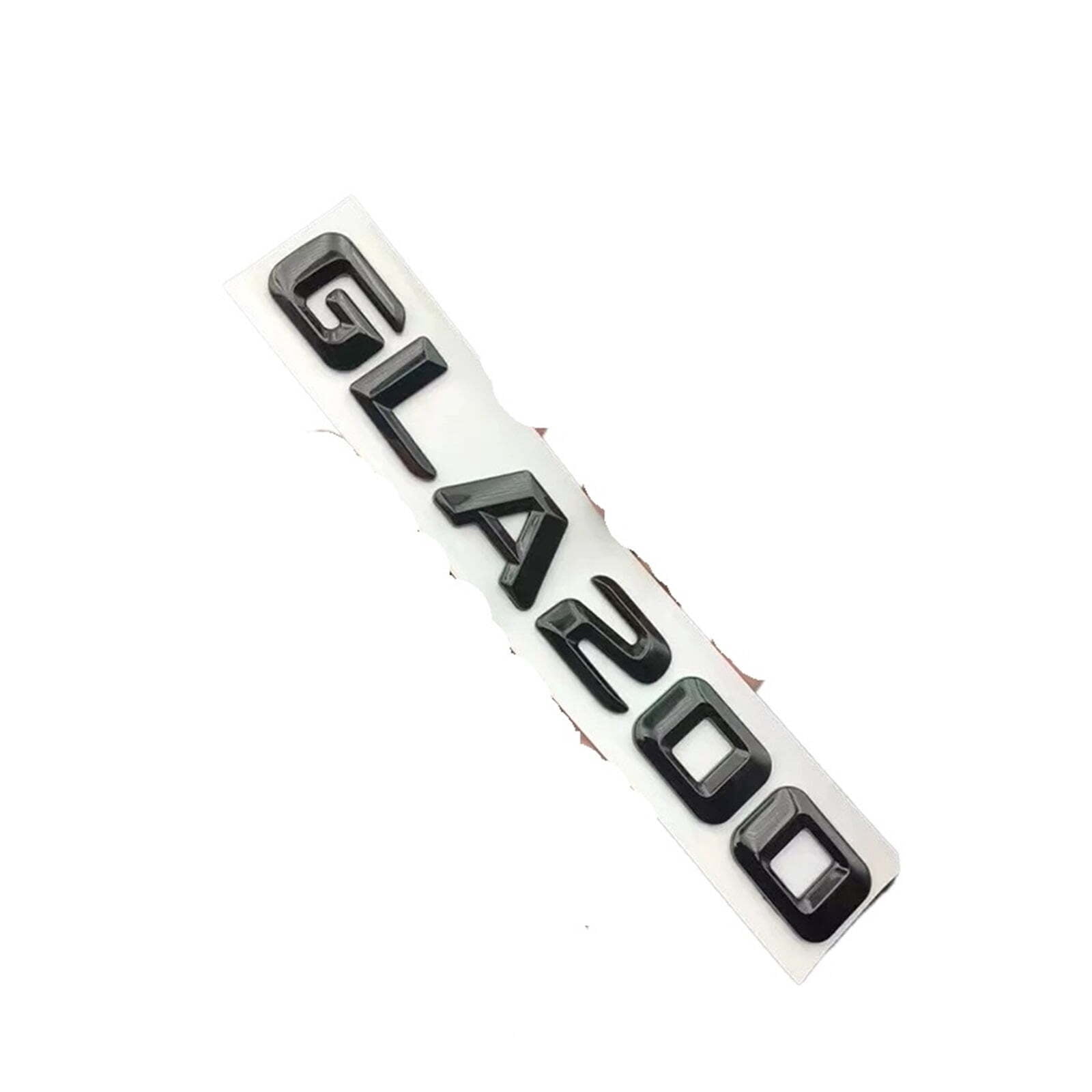 3D ABS Chrome Black GLA 200 Logo GLA200 Letters Car Trunk Emblem Badge ...