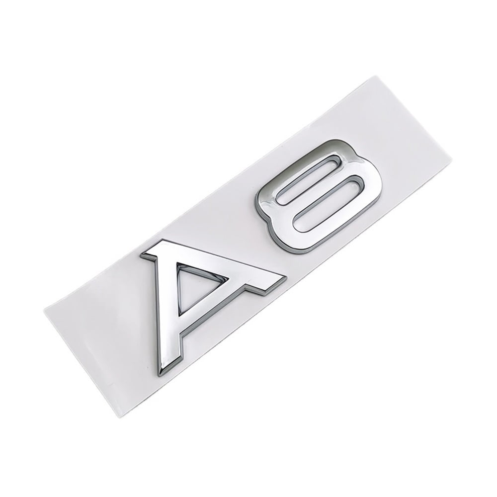3D ABS Chrome Black Logo S Line A1 A2 A3 A4 A5 A6 A7 A8 Emblem Badge ...