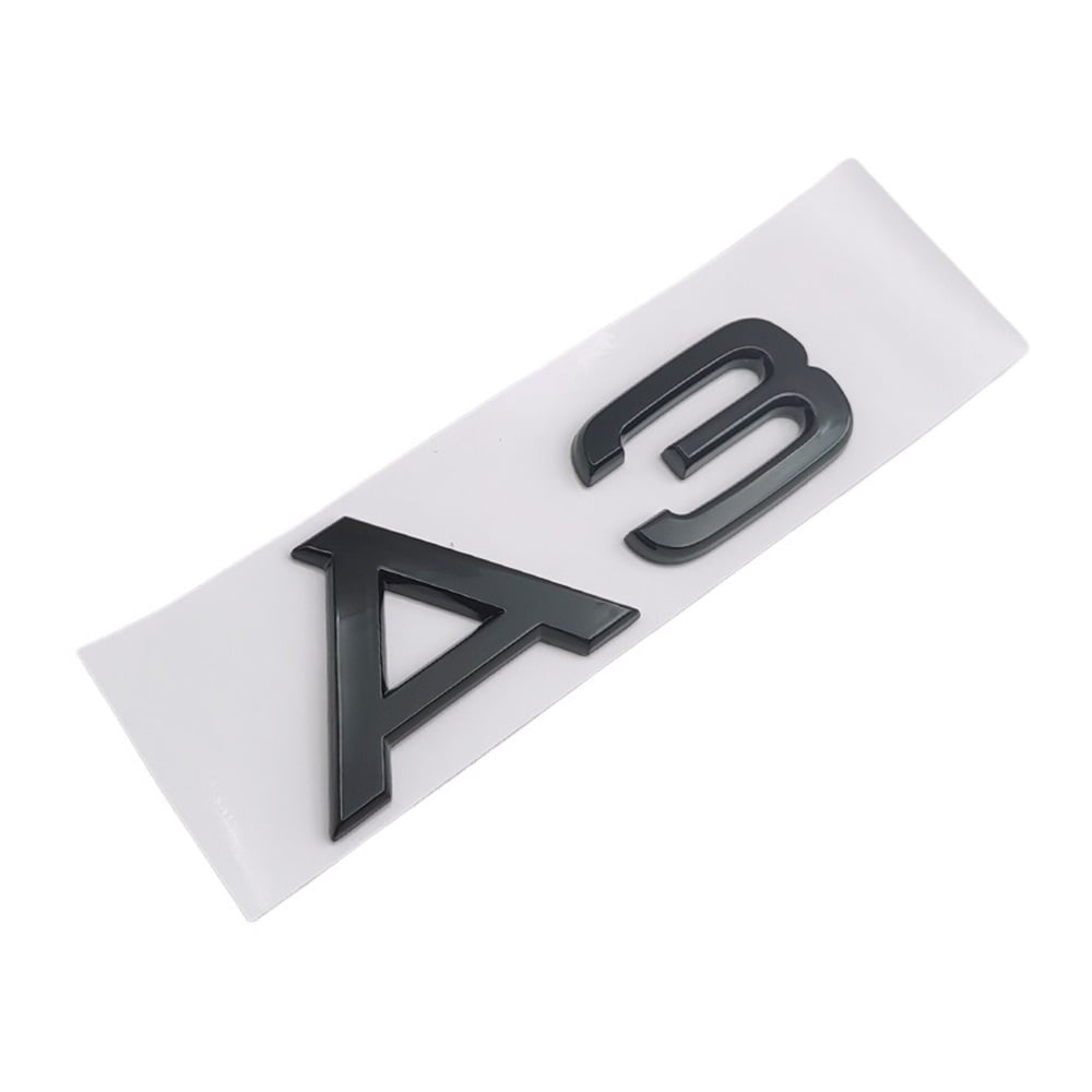 3D ABS Chrome Black Logo S Line A1 A2 A3 A4 A5 A6 A7 A8 Emblem Badge ...