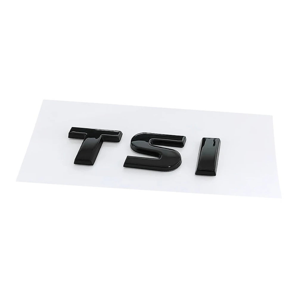 3D ABS Chrome Black Logo TSI Emblem Letters Car Trunk Badge For TSI ...
