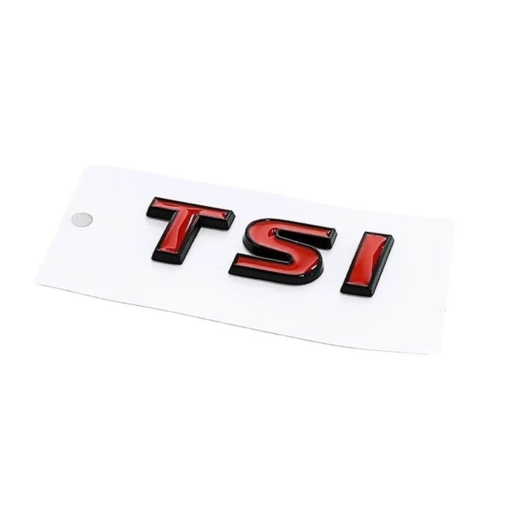 3D ABS Chrome Black Logo TSI Emblem Letters Car Trunk Badge For TSI ...