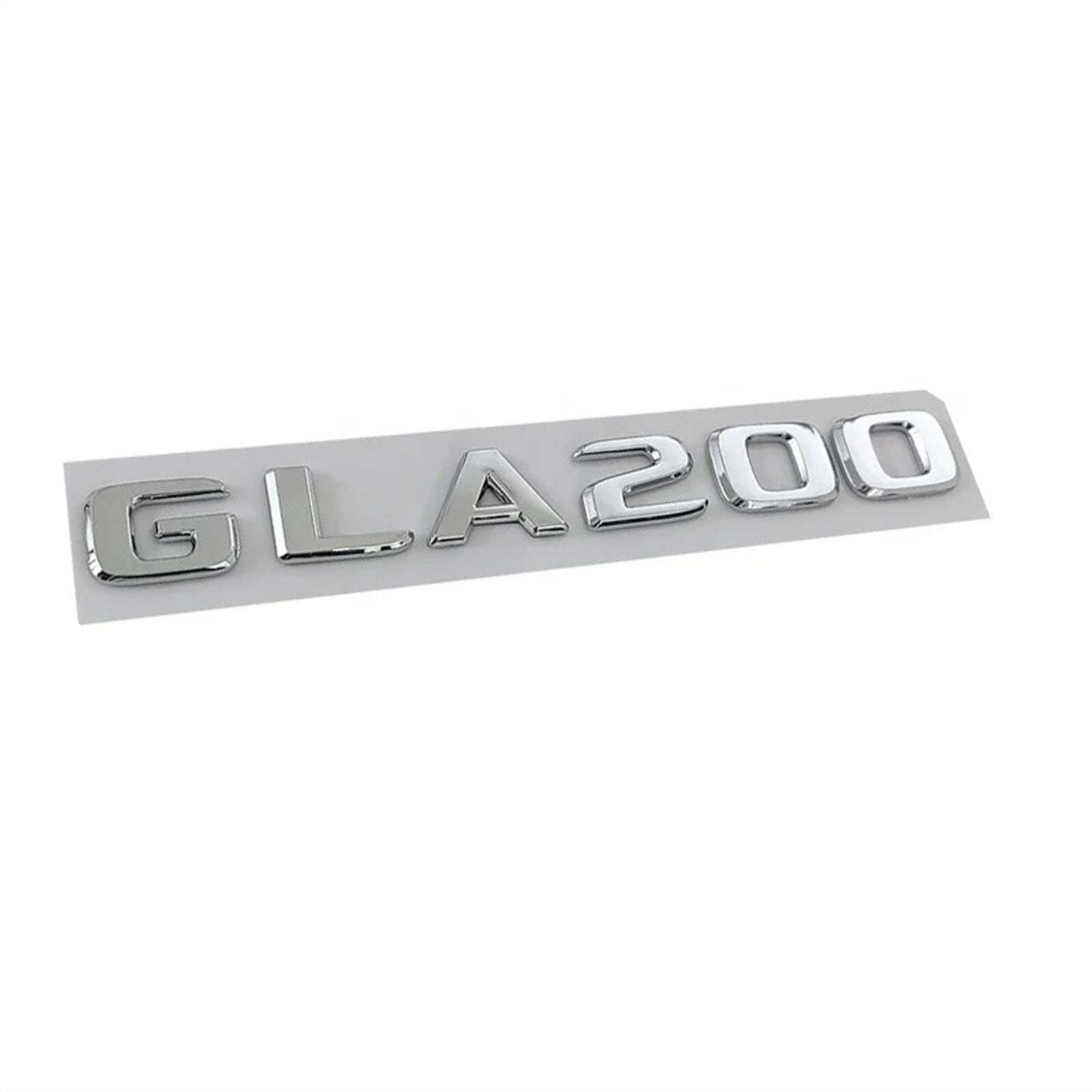 3D ABS Chrome GLA260 Logo GLA200 Emblem Letters Sticker Car Trunk Badge ...