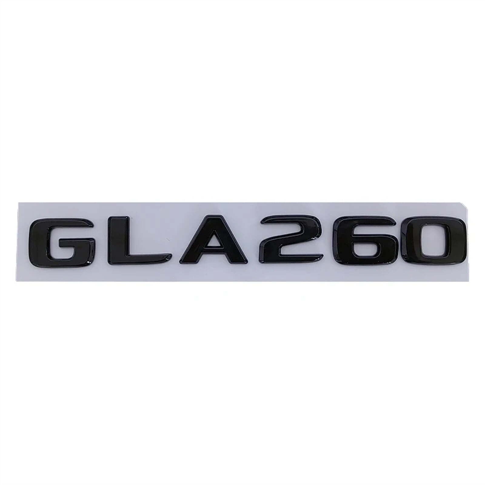 3D ABS Chrome GLA260 Logo GLA200 Emblem Letters Sticker Car Trunk Badge ...
