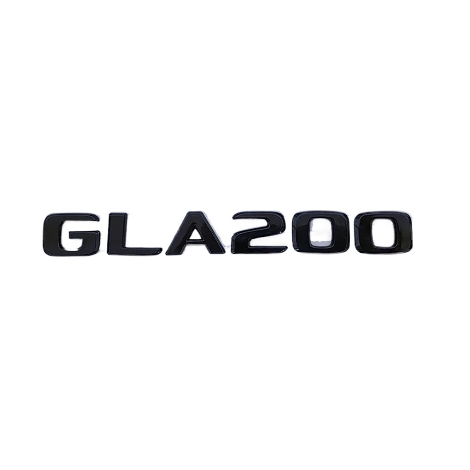3D ABS Chrome GLA260 Logo GLA200 Emblem Letters Sticker Car Trunk Badge ...