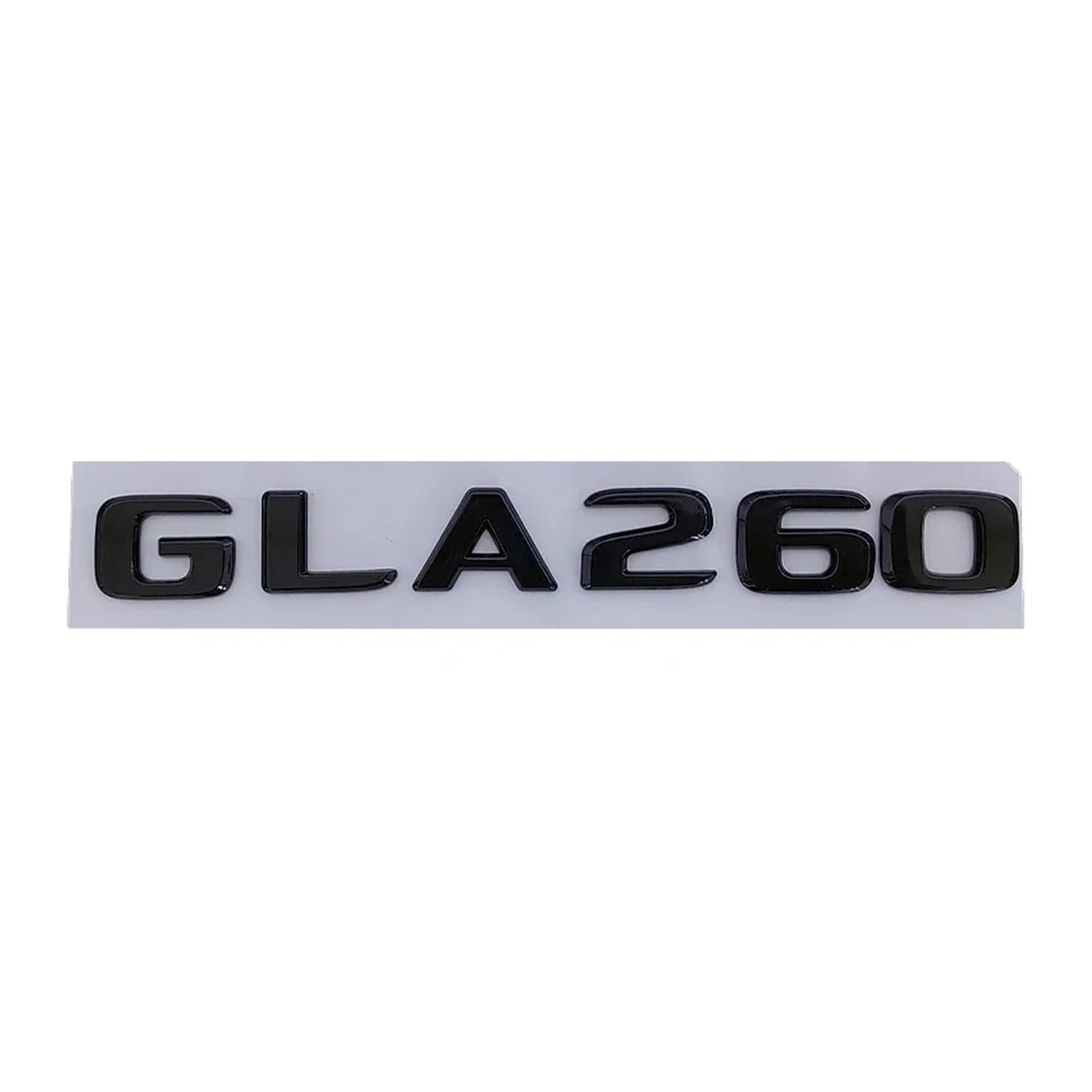 3D ABS Chrome GLA260 Logo GLA200 Emblem Letters Sticker Car Trunk Badge ...