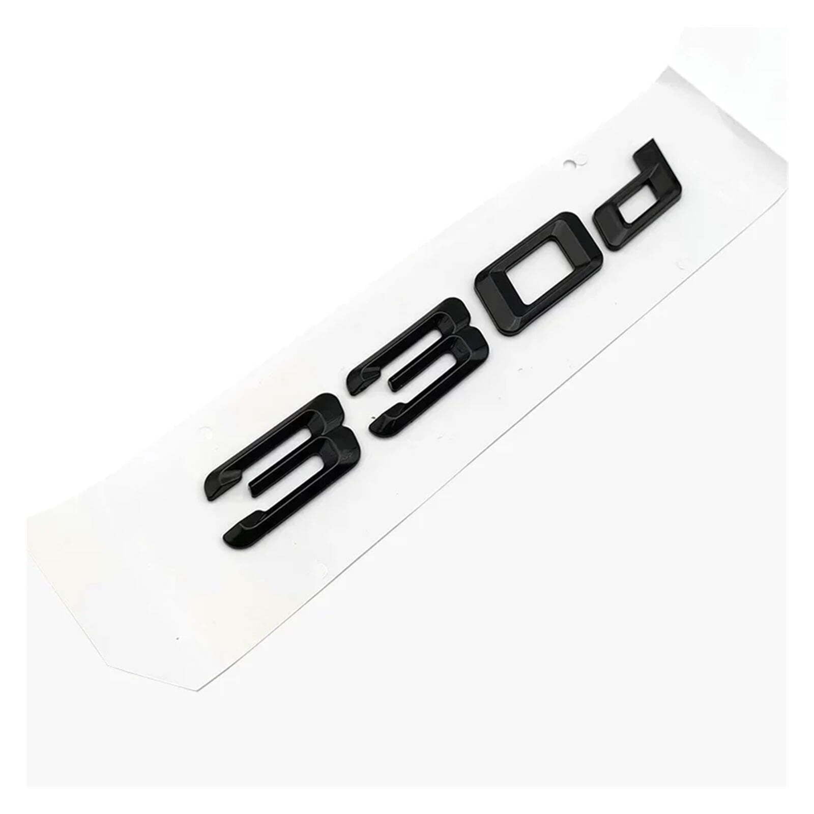 3D ABS Chrome Letters Black Car Rear Trunk Badge Sticker Emblem 330i ...