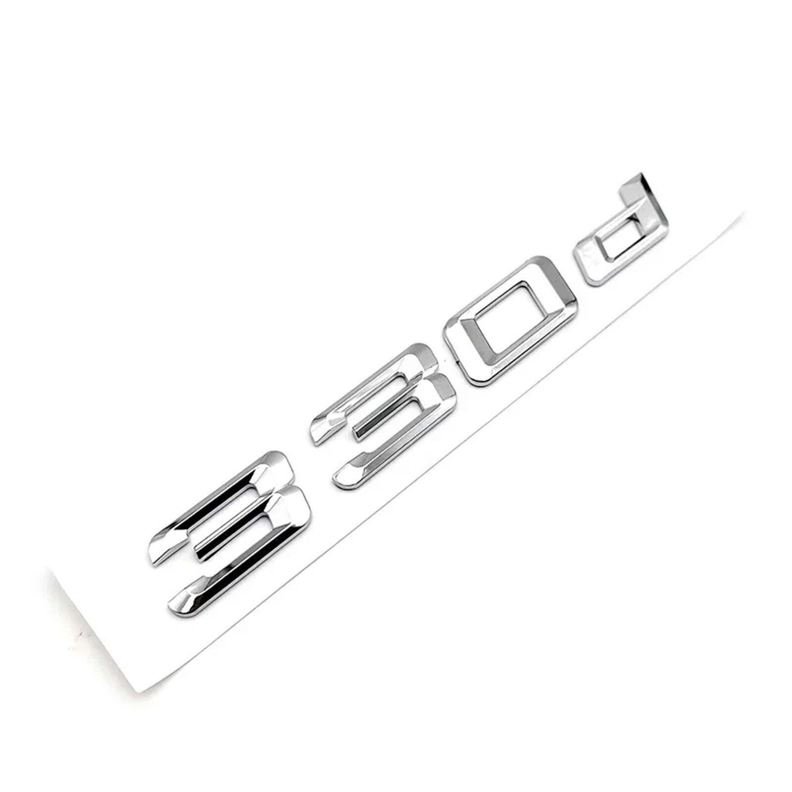 3D ABS Chrome Letters Black Car Rear Trunk Badge Sticker Emblem 330i ...