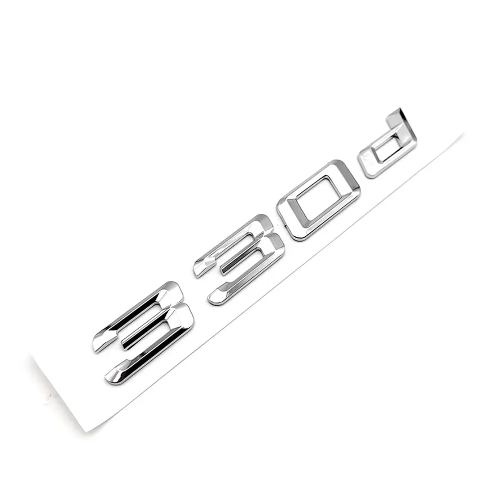 3D ABS Chrome Letters Black Car Rear Trunk Badge Sticker Emblem 330i ...