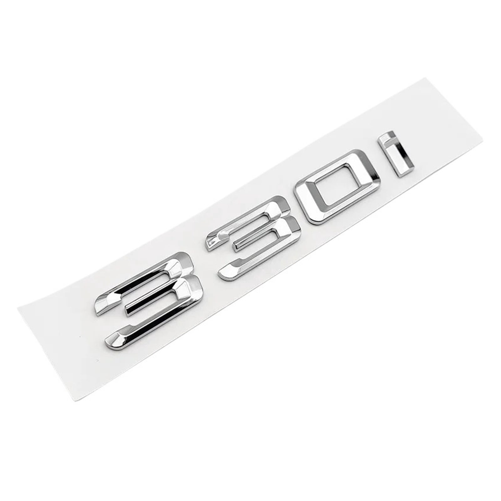 3D ABS Chrome Letters Black Car Rear Trunk Badge Sticker Emblem 330i ...