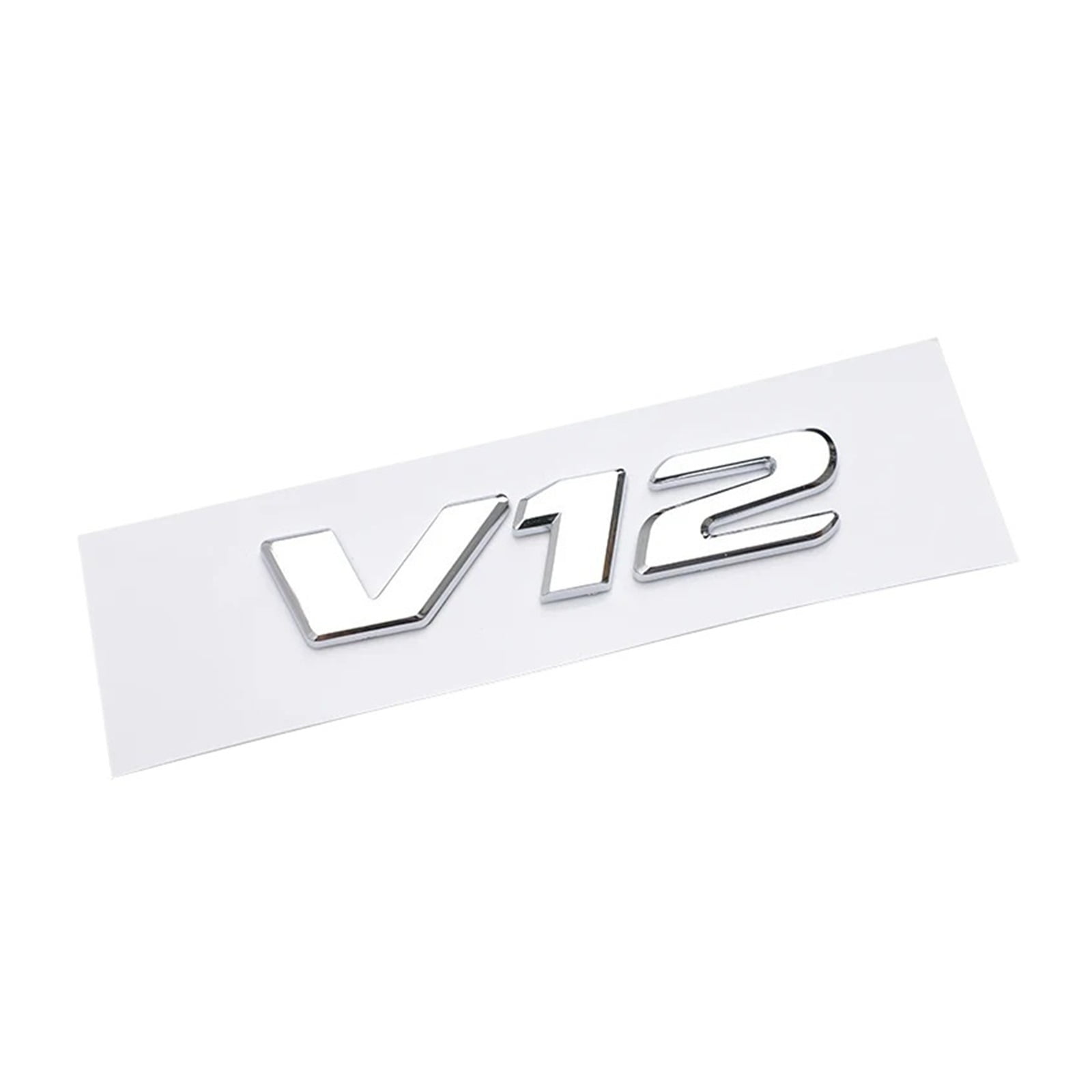 3D ABS Chrome Letters Car Badge Sticker V12 Emblem LogoS600 W222 S500 ...
