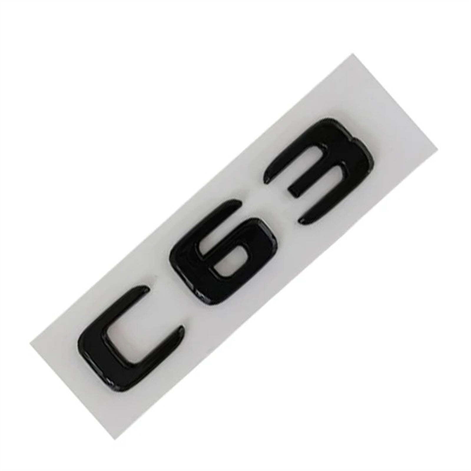 3D ABS Chrome Letters Car Rear Trunk Badge Sticker C63 C43 Emblem Logo ...