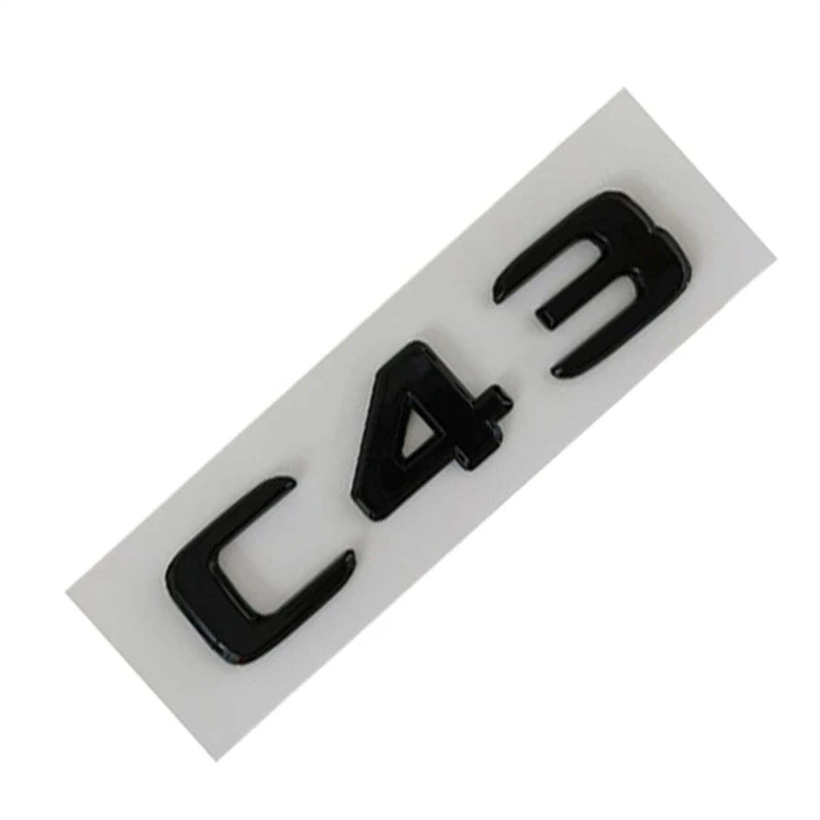 3D ABS Chrome Letters Car Rear Trunk Badge Sticker C63 C43 Emblem Logo ...