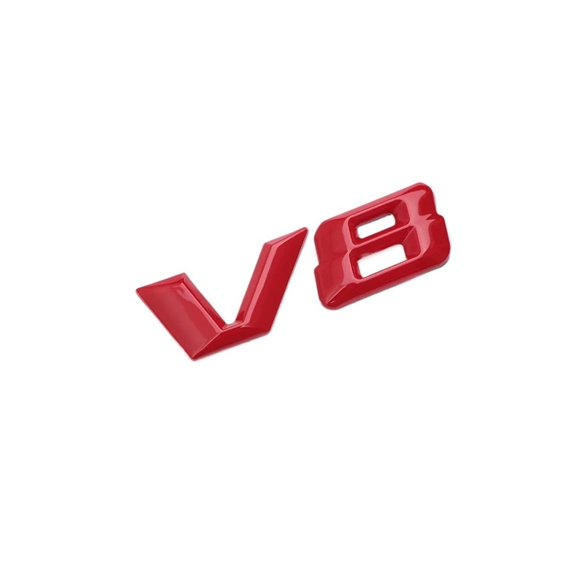 3D ABS Chrome Letters CarBadge Sticker V8 Emblem Logo S600 W222 S500 ...