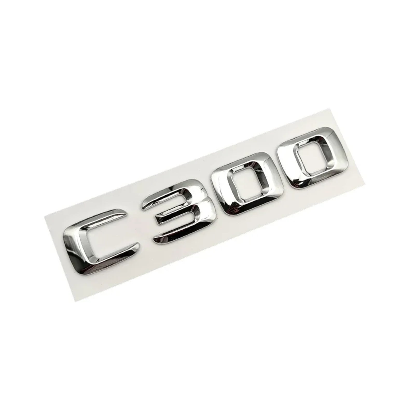 3D ABS Chrome Logo Car Rear Trunk Emblem Badge Letters C180 C200 C220 ...
