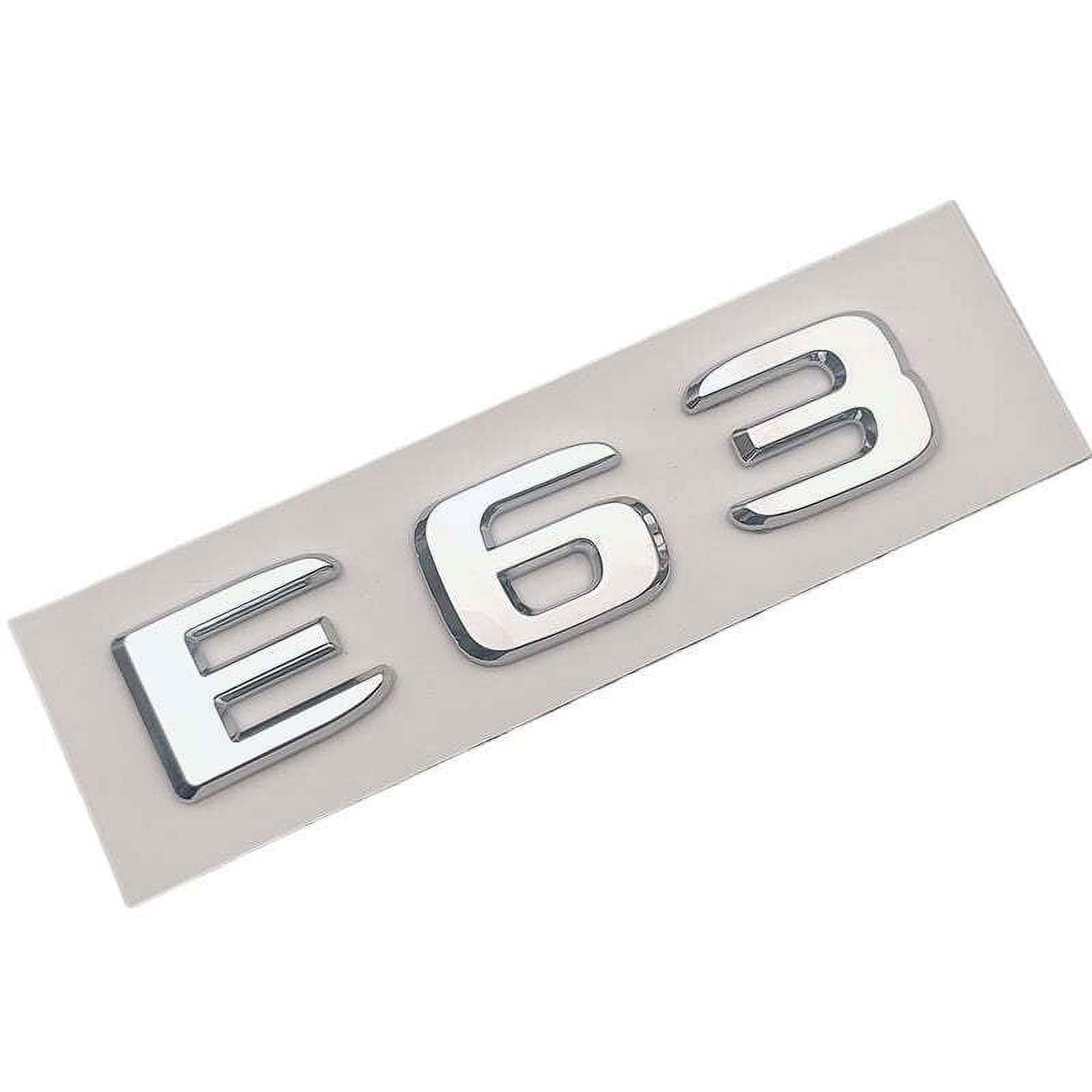 3D ABS Glossy Black Chrome Letters Compatible With Car Rear Trunk E63 ...