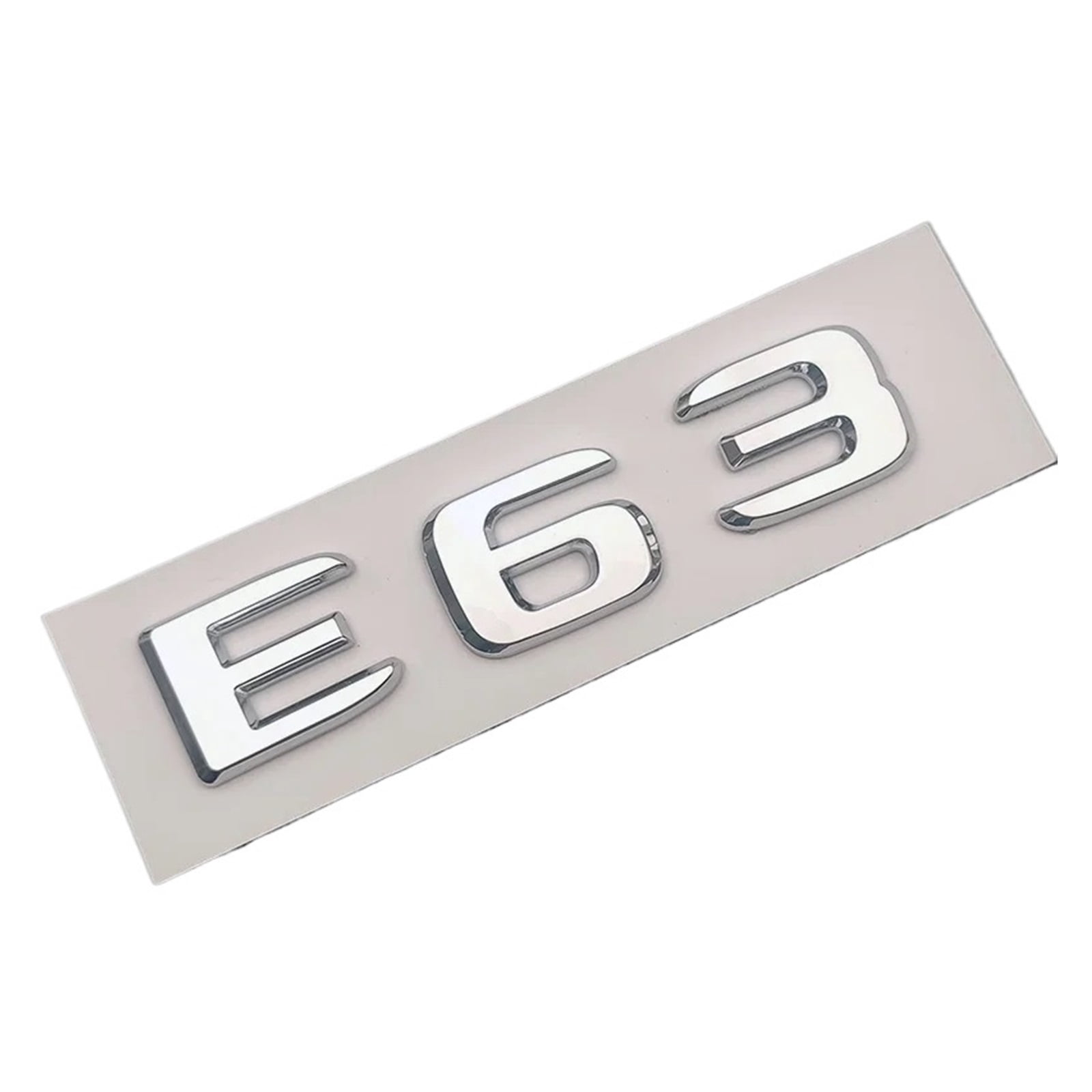 3D ABS Glossy Black Chrome Letters For Car Rear Trunk E63 Emblem Badge ...