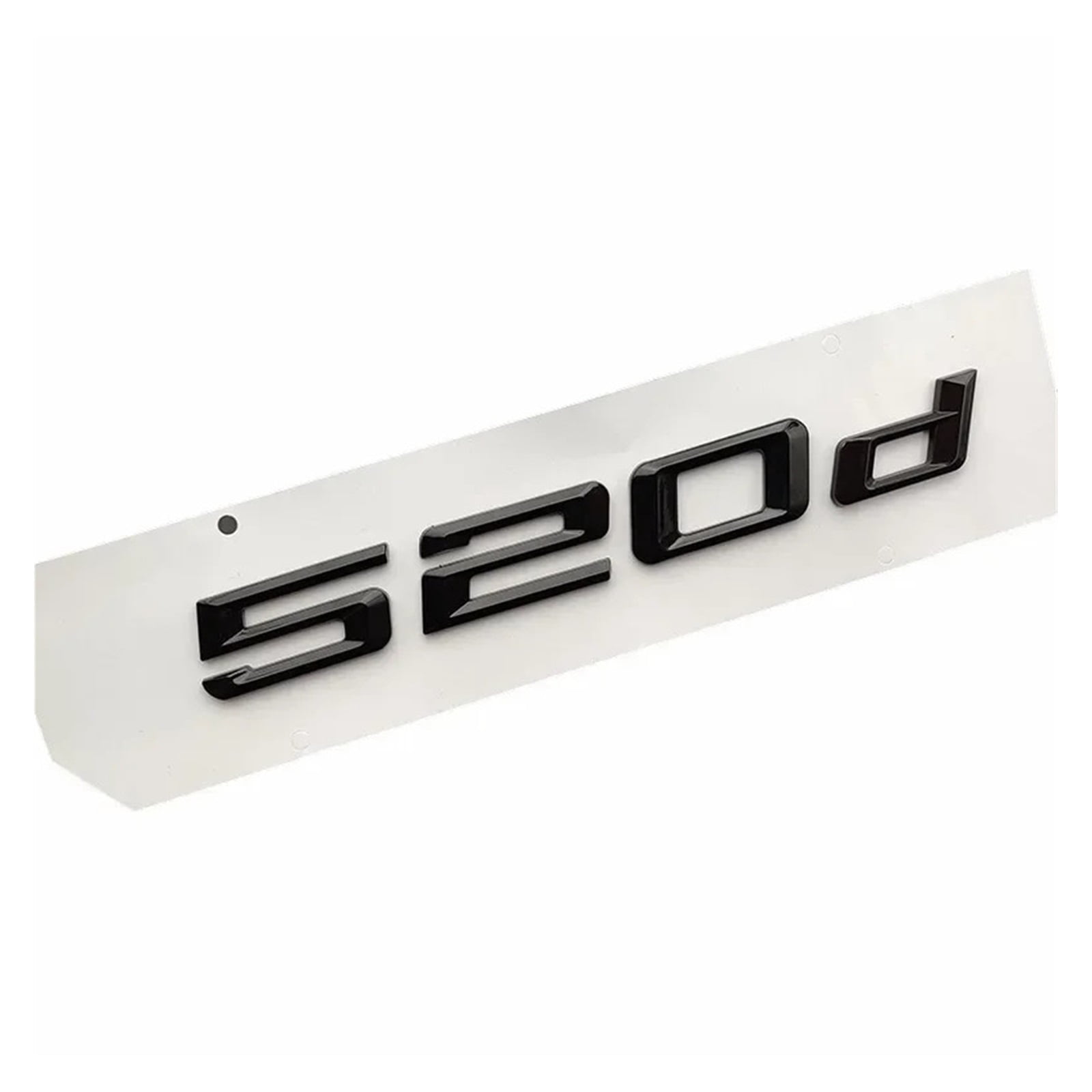 3D ABS Glossy Black Letters Car Rear Trunk Emblem Badge Sticker 520i ...