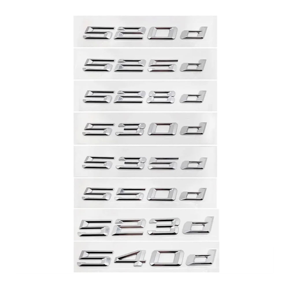 3D ABS Letters 520d 525d 528d 530d 535d 540d 523d Logo Badge Emblem Car ...