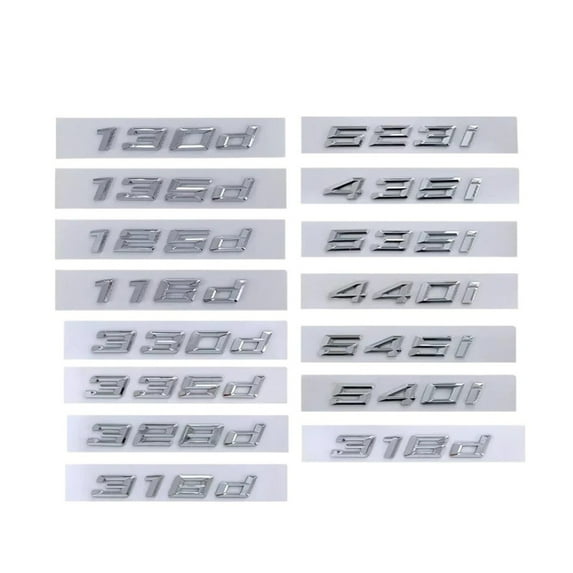 3D ABS Letters For Car Logo Compatible with 118d 220d 316d 318d 320d ...