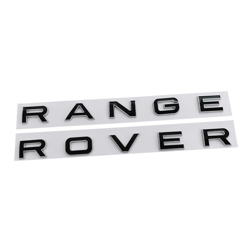 3D ABS Logo Range Rover Letters Sticker Car Front Bonnet Hood Emblem ...