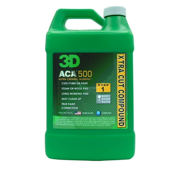 3D ACA 500 X-Tra Cut Compound - 1 Gallon - Step 1 Cutting Body Shop ...