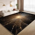 3D Abstract Area Rugs, Broken Glass Pattern Carpet, Washable Non Slip ...