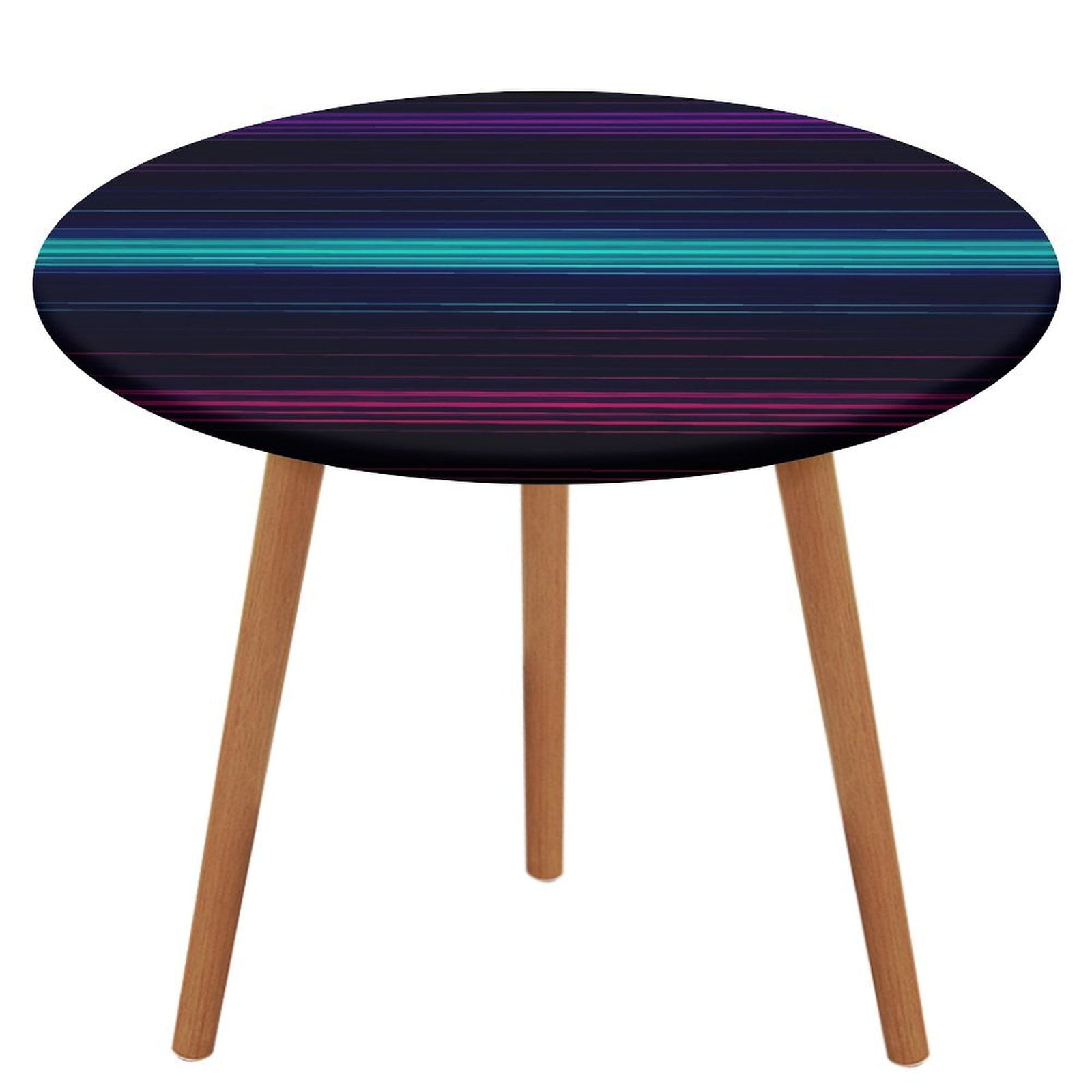 3D Abstract Lines Fitted Table Cover - Waterproof Elastic Edged ...