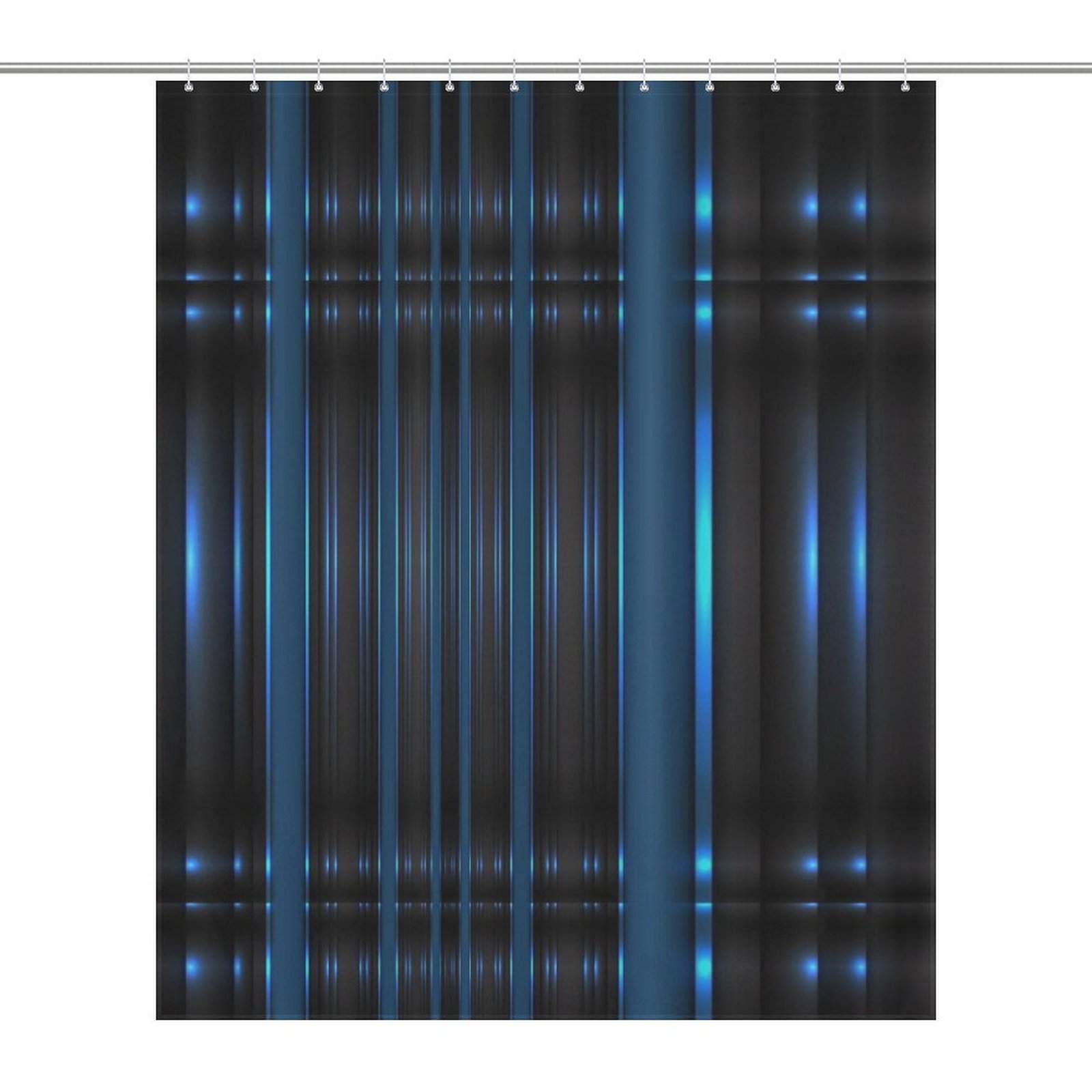 3D Abstract Lines Shower Curtain Cloth Fabric Bathroom Decor with Hooks ...