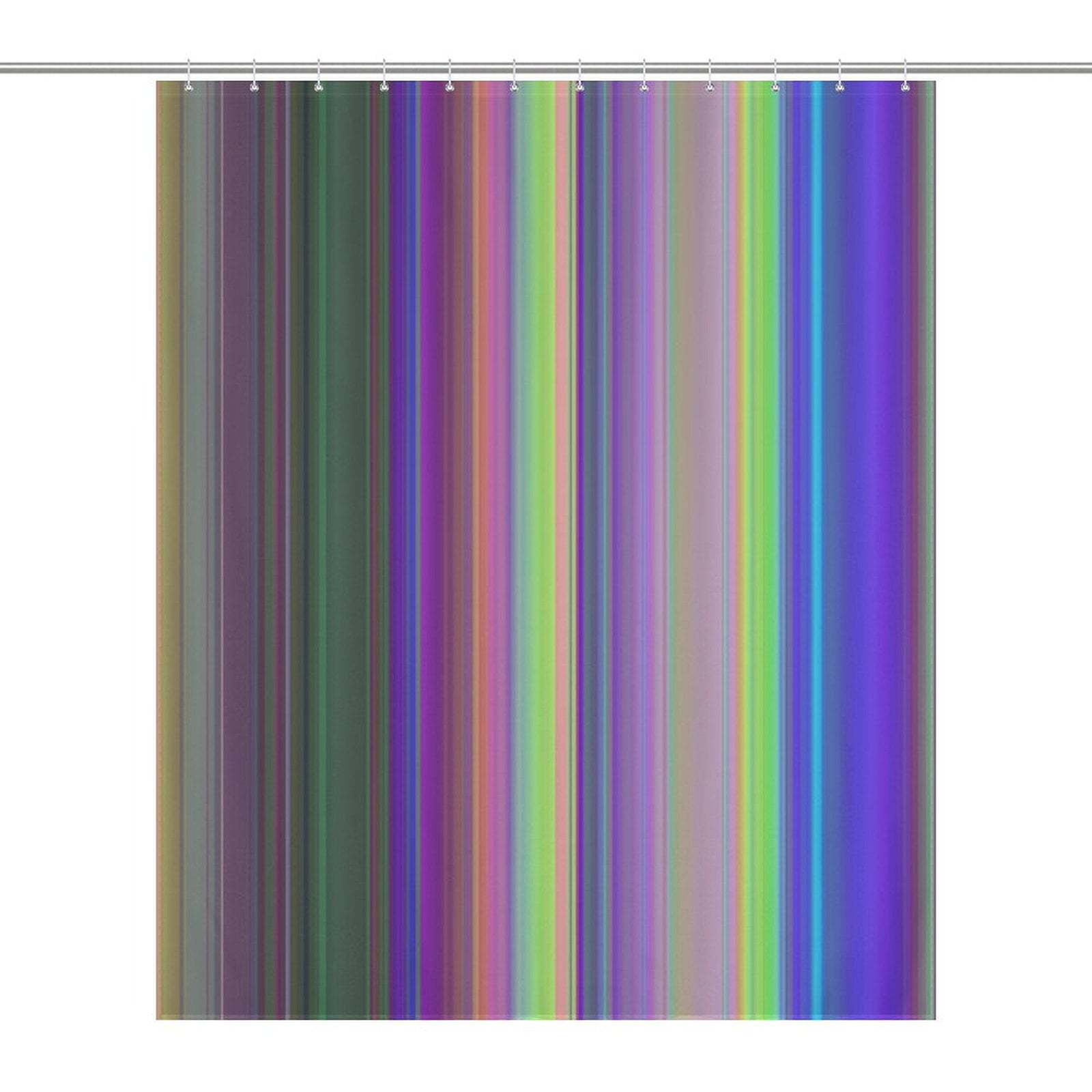 3D Abstract Lines Shower Curtain Cloth Fabric Bathroom Decor with Hooks ...