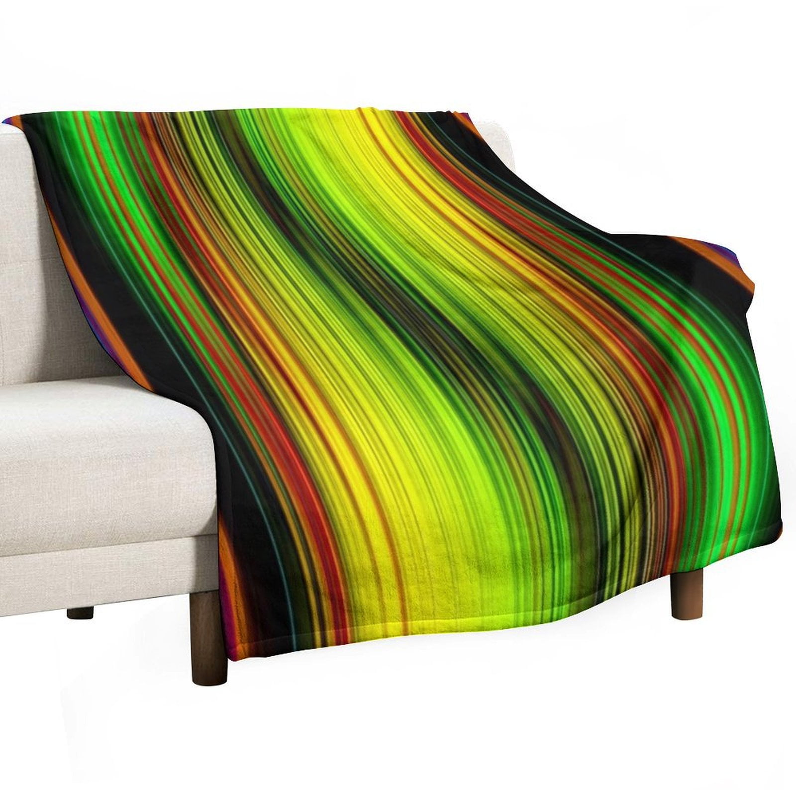 3D Abstract Lines Soft Print Blanket Throw Blankets Warm Cozy ...