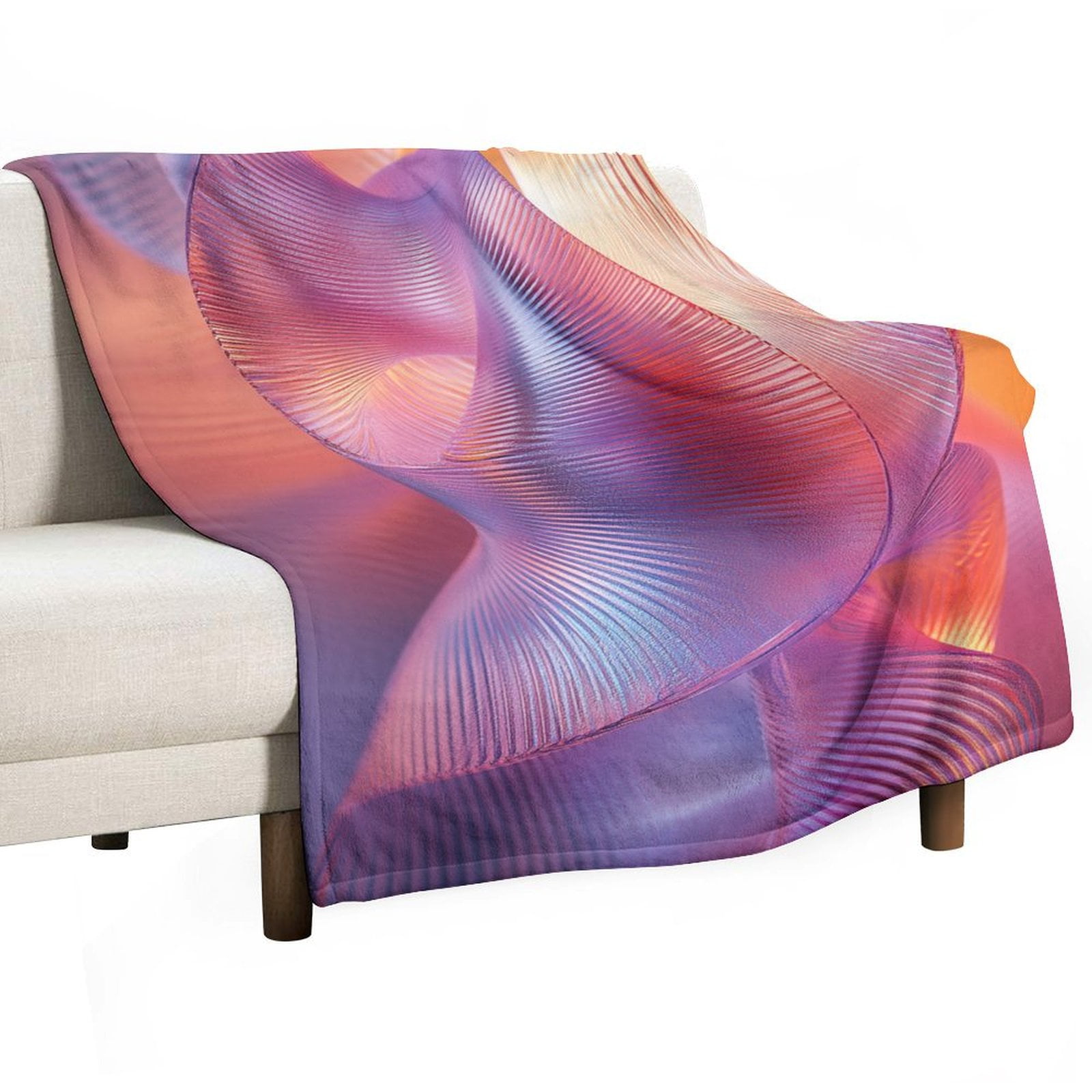 3D Abstract Lines Soft Print Blanket Throw Blankets Warm Cozy ...
