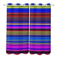 3D Abstract Lines Window Curtains for Bedroom Colorful Printed Window ...
