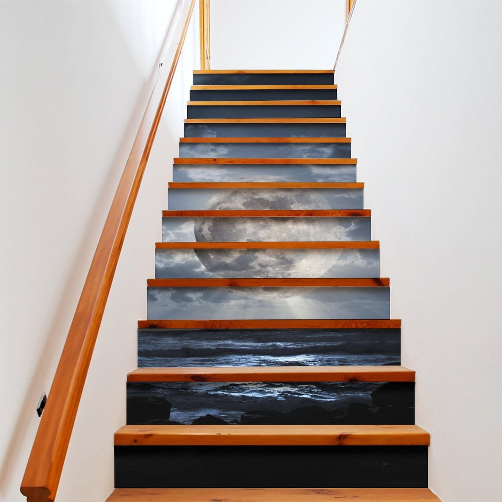 3D Abstract Print Stair Floor Stickers Waterproof Removable Self ...