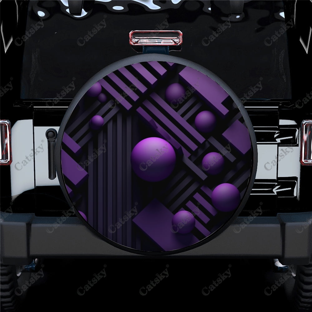3D Abstract Technology Art Polyester Universal Spare Wheel Tire Cover ...