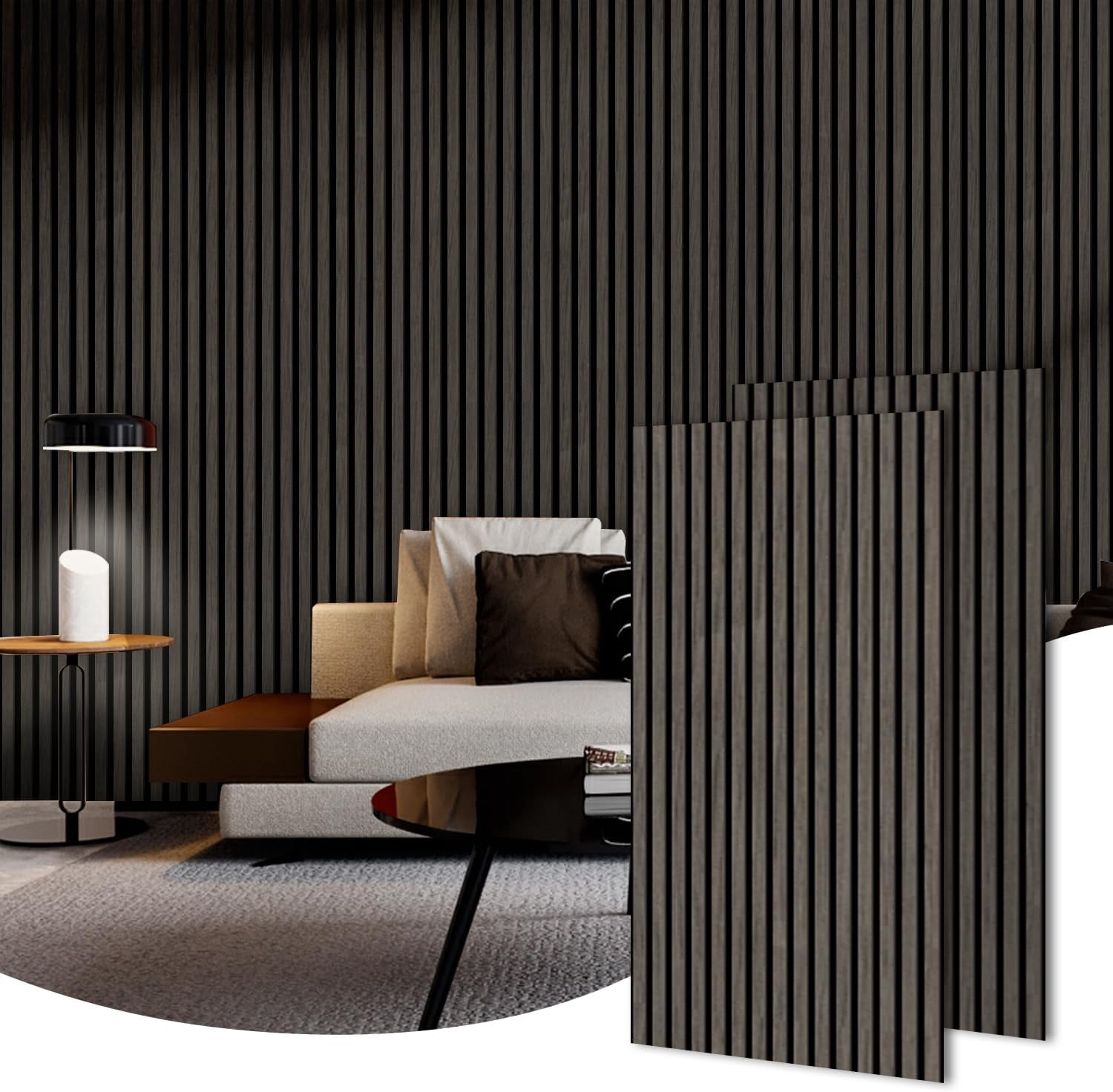3D Acoustic Panels,Fluted Sound Absorbing Panel with Wood Finish for ...