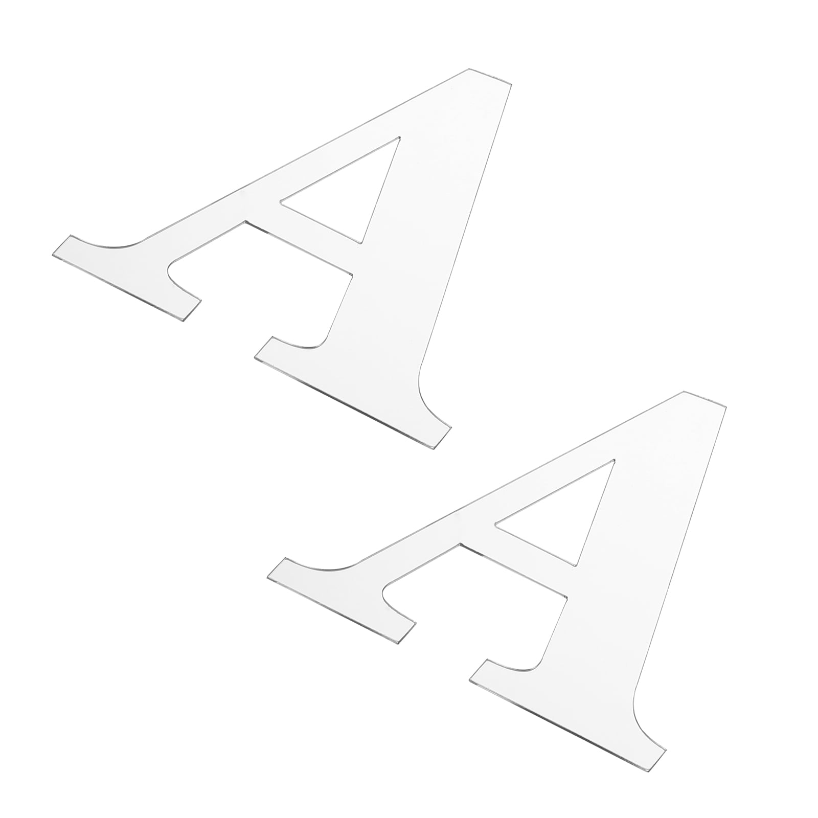 3D Acrylic Alphabet Mirror Wall Stickers Letter A Self-Adhesive Art ...
