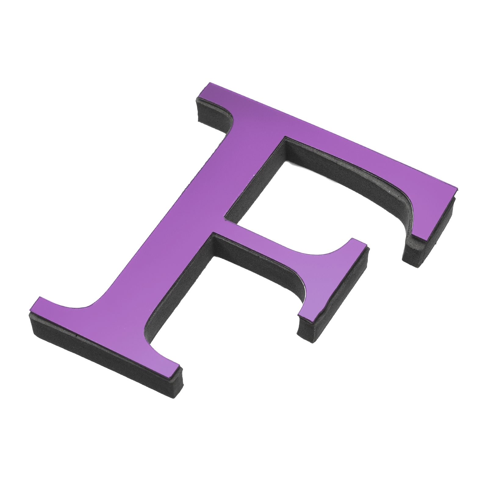 3D Acrylic Alphabet Mirror Wall Stickers Letter F Self-Adhesive Home ...